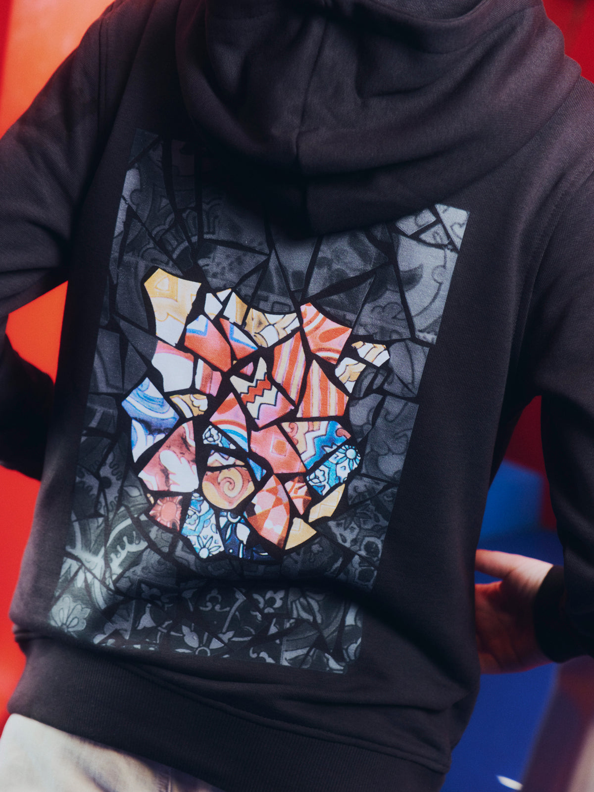 Hoodie black trencadis Barça - Junior – Barça Official Store