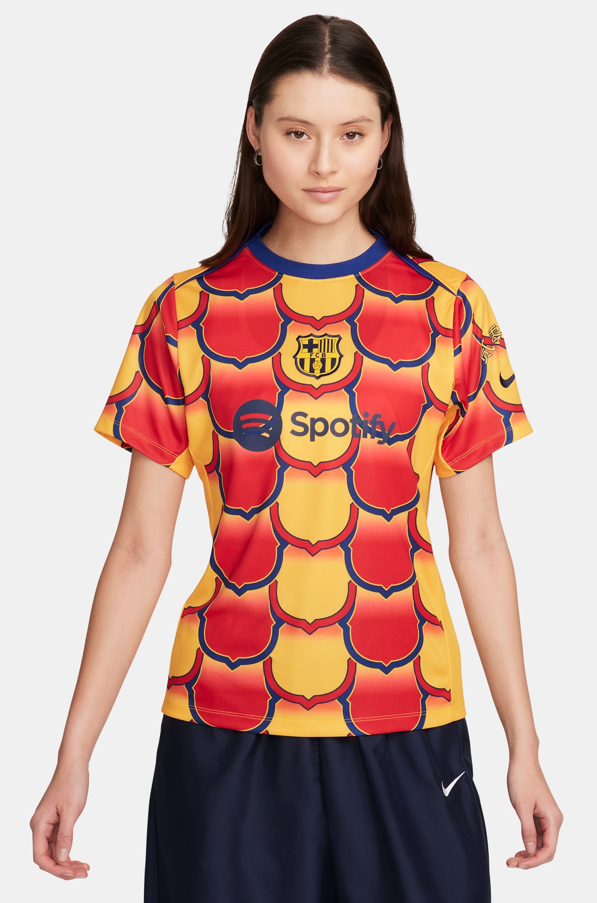 FC Barcelona gold Pre-Match Shirt - Women's – Barça Official Store