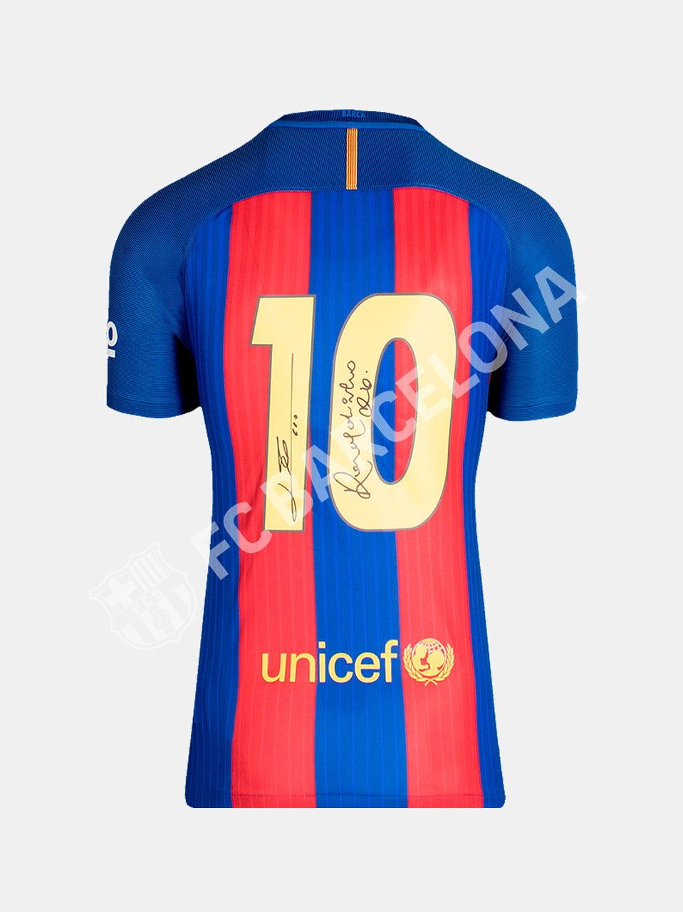 Lionel Messi and Ronaldhinio | Official FC Barcelona Back Signed and F ...