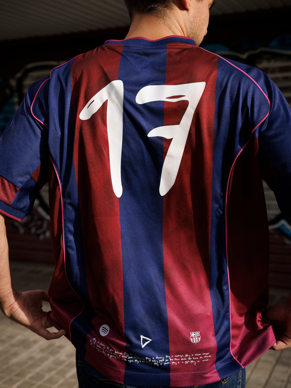 Ed Sheeran x FC Barcelona x Spotify Retro 2004/05 Home Play Jersey ...