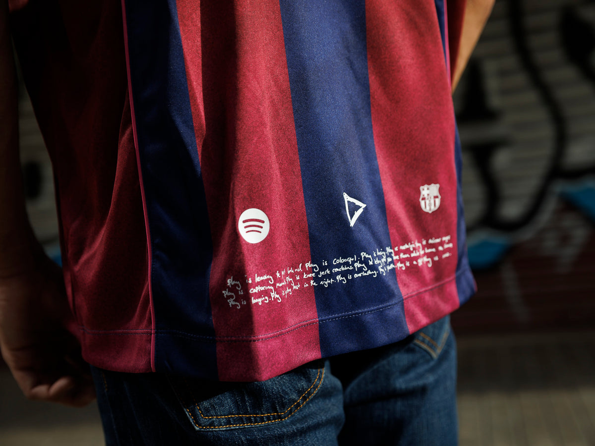 Ed Sheeran x FC Barcelona x Spotify Retro 2004/05 Home Play Jersey ...