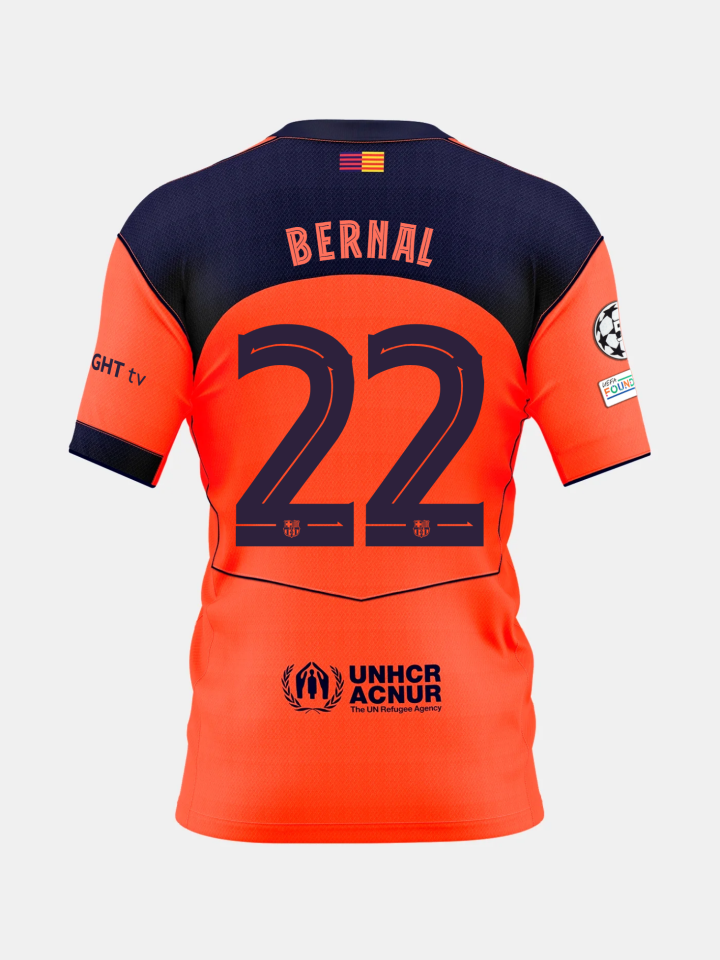 MARC BERNAL | UCL Men's third jersey 25/26 FC Barcelona T90 - Player's ...