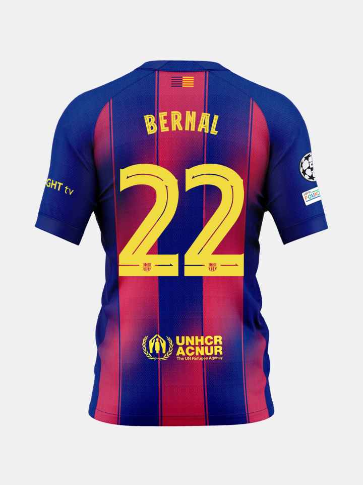 MARC BERNAL | UCL Men's home jersey 25/26 FC Barcelona Long-sleeve ...